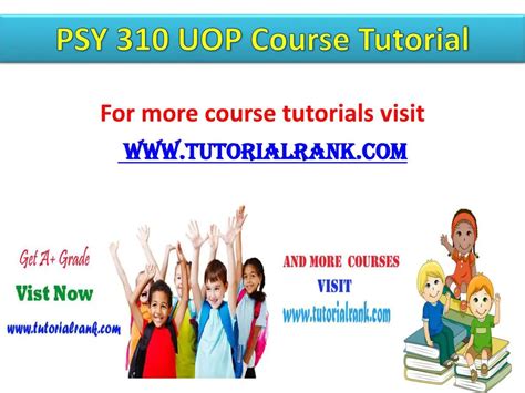 PPT PSY UOP Course Tutorial Tutorialrank PowerPoint