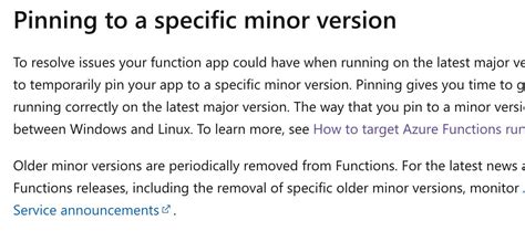 Azure Functions Runtime Versions By Axldpi