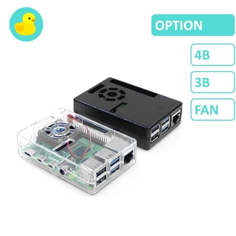 Raspberry Pi 4 4b 3b Abs Casing Enclosure With Fan Lazada