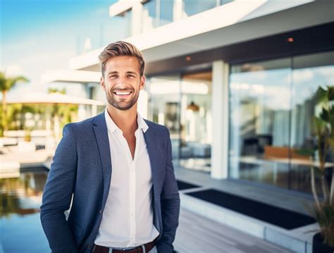 Medium Shot Man Working As A Real Estate Agent Ai Generated Image