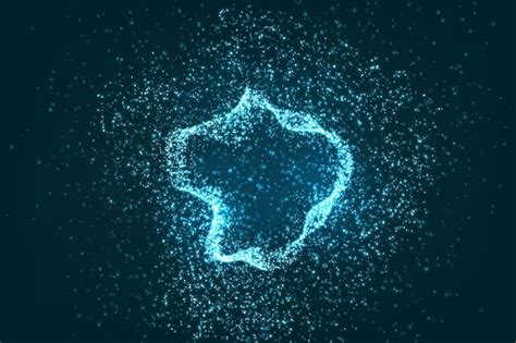 Premium Vector Glowing Particles Background