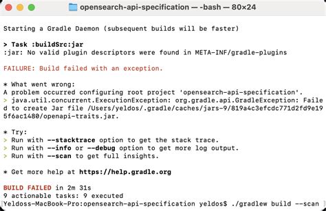 Bug Gradle Build Failed · Issue 94 · Opensearch Projectopensearch