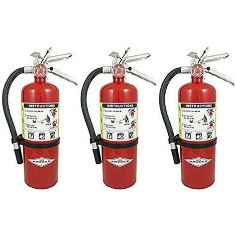 Amerex B500 Rechargeable Abc Dry Chemical Fire Extinguisher 5 Lb 3pk
