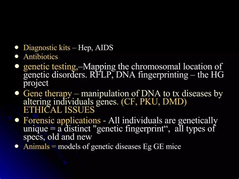 Lecture 11 Recombinant Dna Tech Ppt