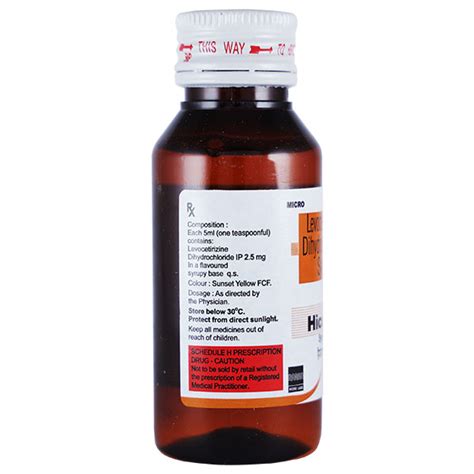 Buy Hicet L Syrup 30ml Online At Upto 25 Off Netmeds