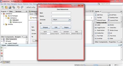 Happyknowledge Membuat Program Input Data Menggunakan Java Netbeans Ide