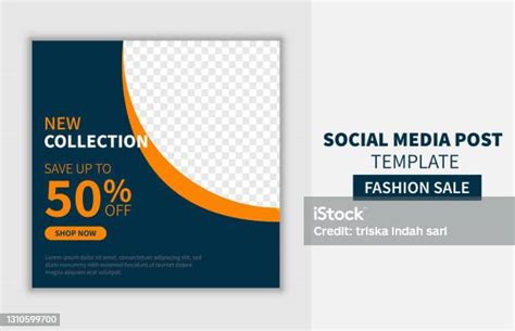 블루 컬러 스타일 크리에이티브 패션 판매 프로모션 소셜 미디어 포스트 템플릿 디자인 배너 온라인 비즈니스 프로모션 벡터에 적합 가격에 대한 스톡 벡터 아트 및 기타 이미지