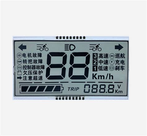 seven segment tn lcd display reflective lcd monochrome numeric