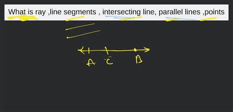 What Is Ray Line Segments Intersecting Line Parallel Lines Points