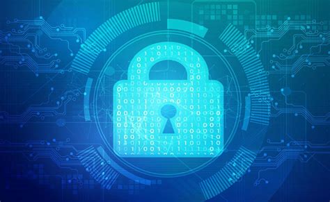 Digital Technology Secure Blue Green Background Key Cyber Security