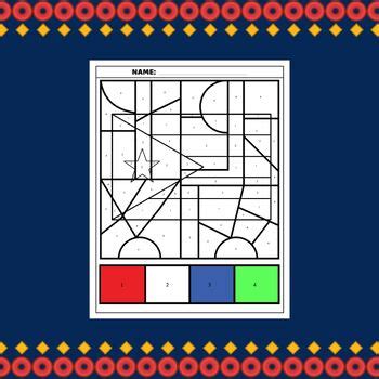 Puerto Rico Flag Color By Number Coloring Page Fun Hispanic Heritage Activities