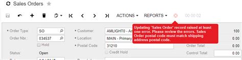 acumatica postal code validation and match stack overflow