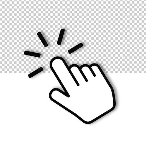 Premium Psd A Finger Pointing To The Right Illustration Finger Hand