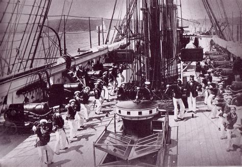 6 Hms Wolverine Cutlass Drill In 1882 State Library Of Nsw Naval