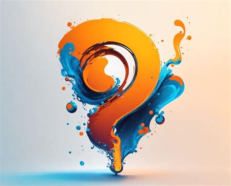 premium ai image vector fluid style question mark background for faqs