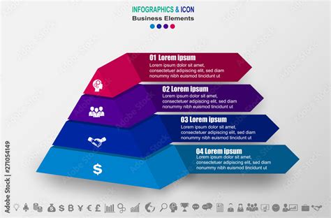 Infographic Business Timeline Process Chart Template And Icons