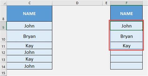 UNIQUE Formula In Excel MyExcelOnline