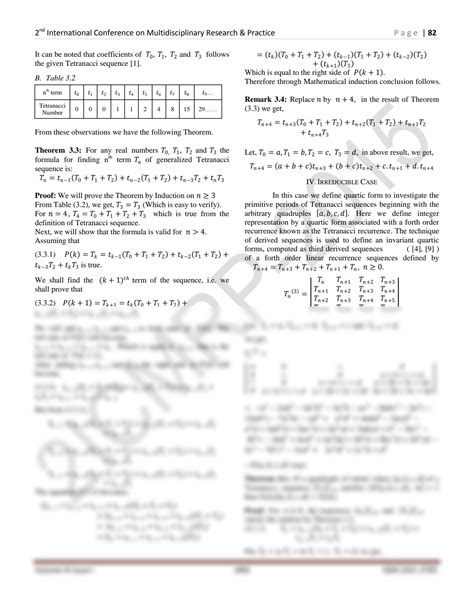 SOLUTION Generalized Tetranacci Sequence And Its Studypool