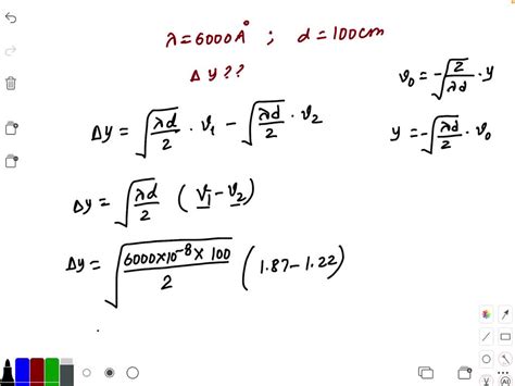 Solved In A Straight Edge Diffraction Pattern If The Wavelength Of The Light Used Is 6000 Åand