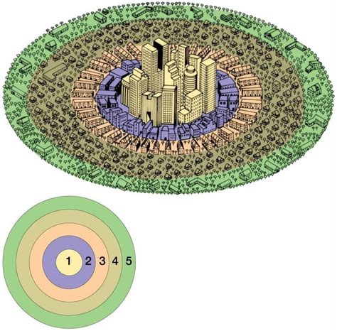 Concentric Zone Model Diagram Quizlet