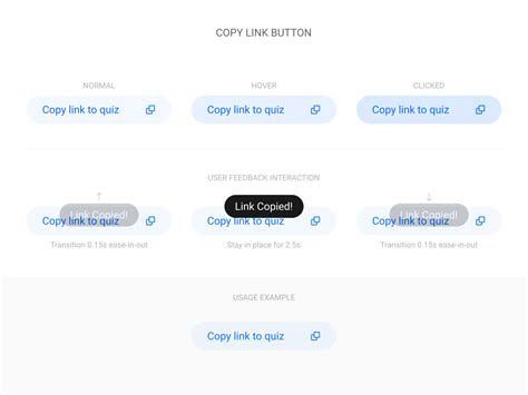 Copy Link Button Design