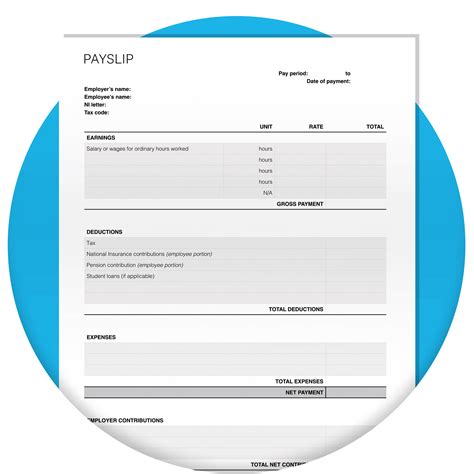 Payslip Template In Excel