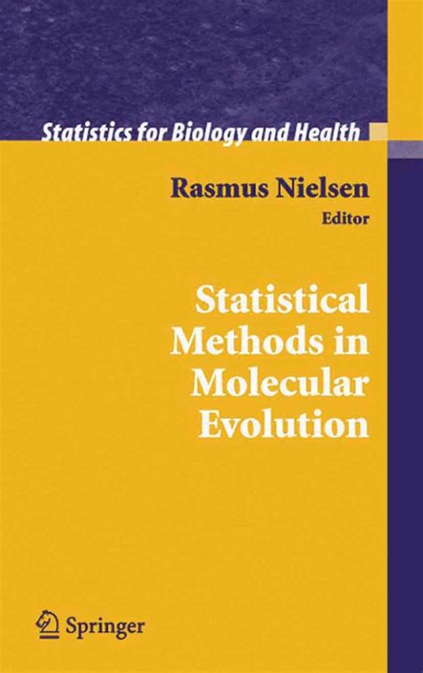 Statistical Methods In Molecular Evolution Statistics For Biology And Health Pdf Epub