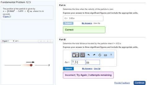 solved the position of the particle is given by s