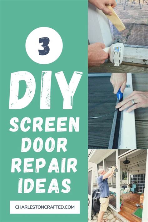 How To Fix A Screen Door 3 Easy Screen Door Repair Ideas