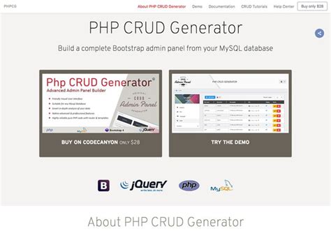 Php Crud Generator Best Websites Around The World Css Boutique