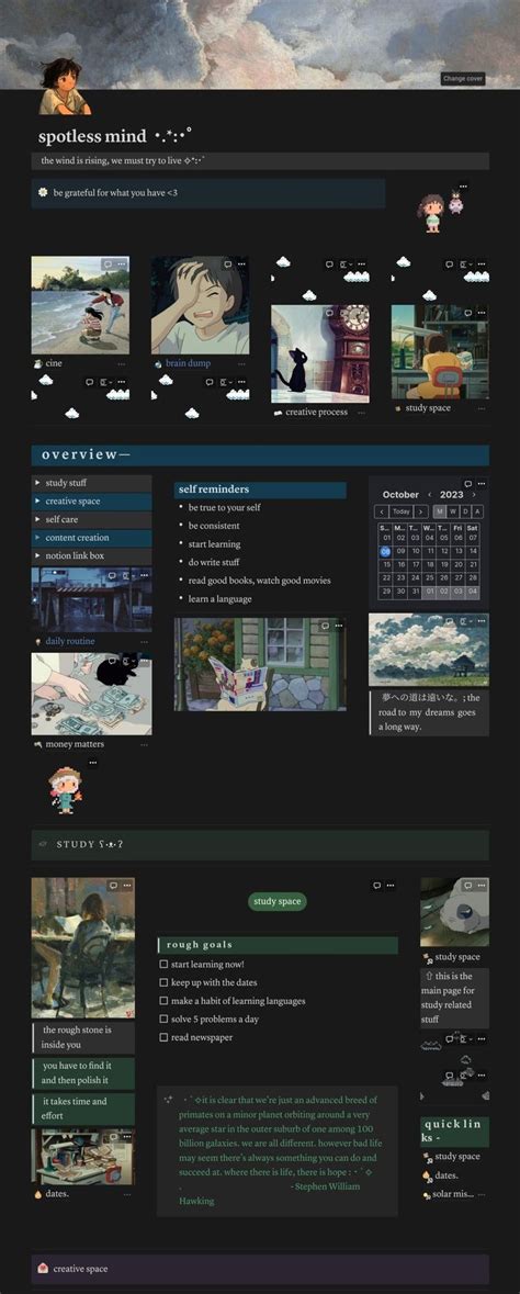 Aesthetic Notion Template