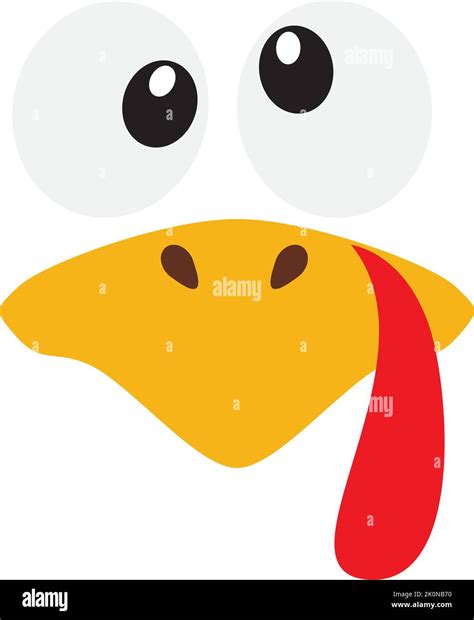 Vector Illustration Of A Funny Turkey Face Stock Vector Image And Art Alamy