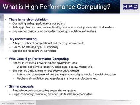 introduction to high performance computing