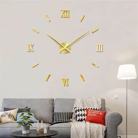 Настенные часы 3d Diy Clock 173720 Золото Id 2103134703 цена 340 ₴ купить на Prom Ua