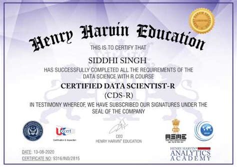 Data Science With R Certification Course