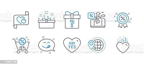 선물 상자 쇼핑 카트 맛있는 미소와 같은 휴일 아이콘 세트 벡터 가격에 대한 스톡 벡터 아트 및 기타 이미지 가격 고급 기포 Istock