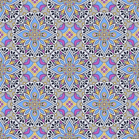 premium vector decorative geometric tile seamless pattern