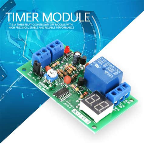 Dc12v Led Display Countdown Timing Timer Delay Turn Off Relay Switch