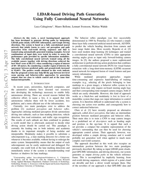 pdf lidar based driving path generation using fully convolutional