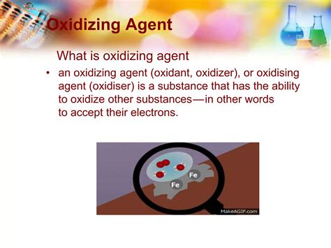 Introduction To Oxidizing Agents PPTX Chemistry Science