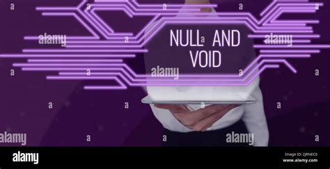 Text Caption Presenting Null And Void Internet Concept Cancel A