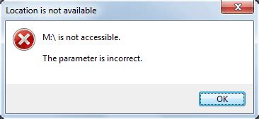 How To Solve The Parameter Is Incorrect Error