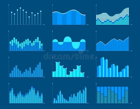 Business Charts And Graphs Infographic Elements Vector Illustration