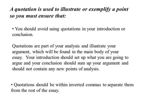Quotation Essay