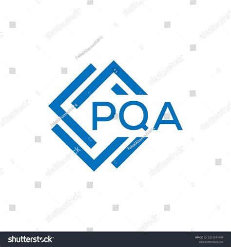 Pqa Letter Logo Design On White Stock Vector Royalty Free 2212074307