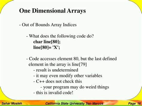 Ppt One Dimensional Arrays Structured Data Types Powerpoint Presentation Id5179087