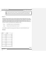 Unit Section Exercises Solution Copy Copy Docx Elementary Statistics Unit Section