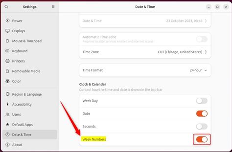 How To Turn Week Numbers On Or Off For Calendar In Ubuntu Linux Geek Rewind