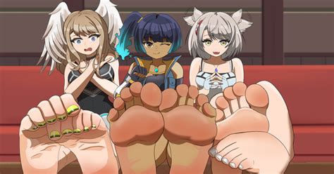 Feet Commission Xenoblade Girls Hattypenguinのイラスト Pixiv