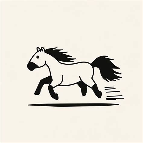 シンプルな馬の旅｜イラスト・フリー素材なら「シンテリ」